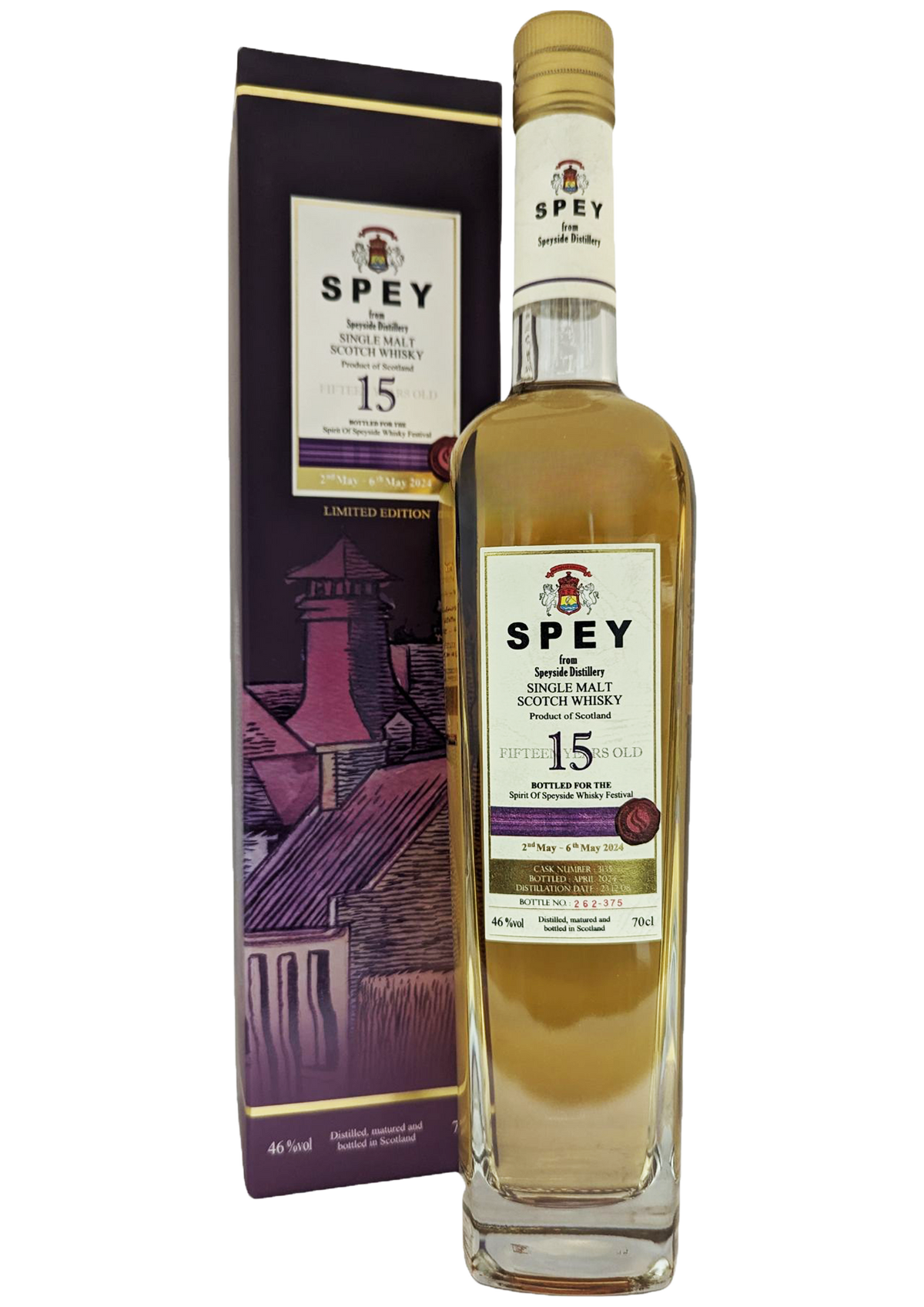 Spey 15 Year Old Single Cask Spirit of Speyside 2024 70cl — Inverurie ...