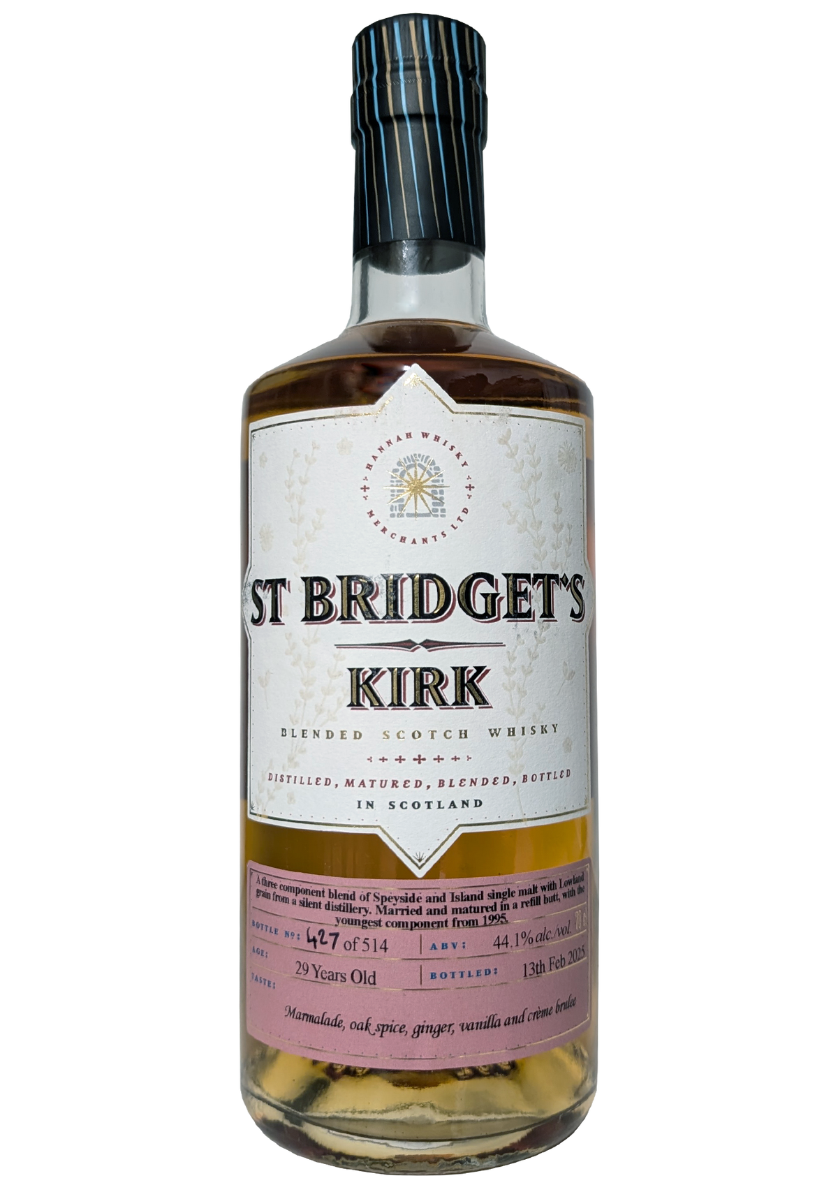 St Bridget’s Kirk 29 Year Old Blended Scotch 70cl — Inverurie Whisky Shop