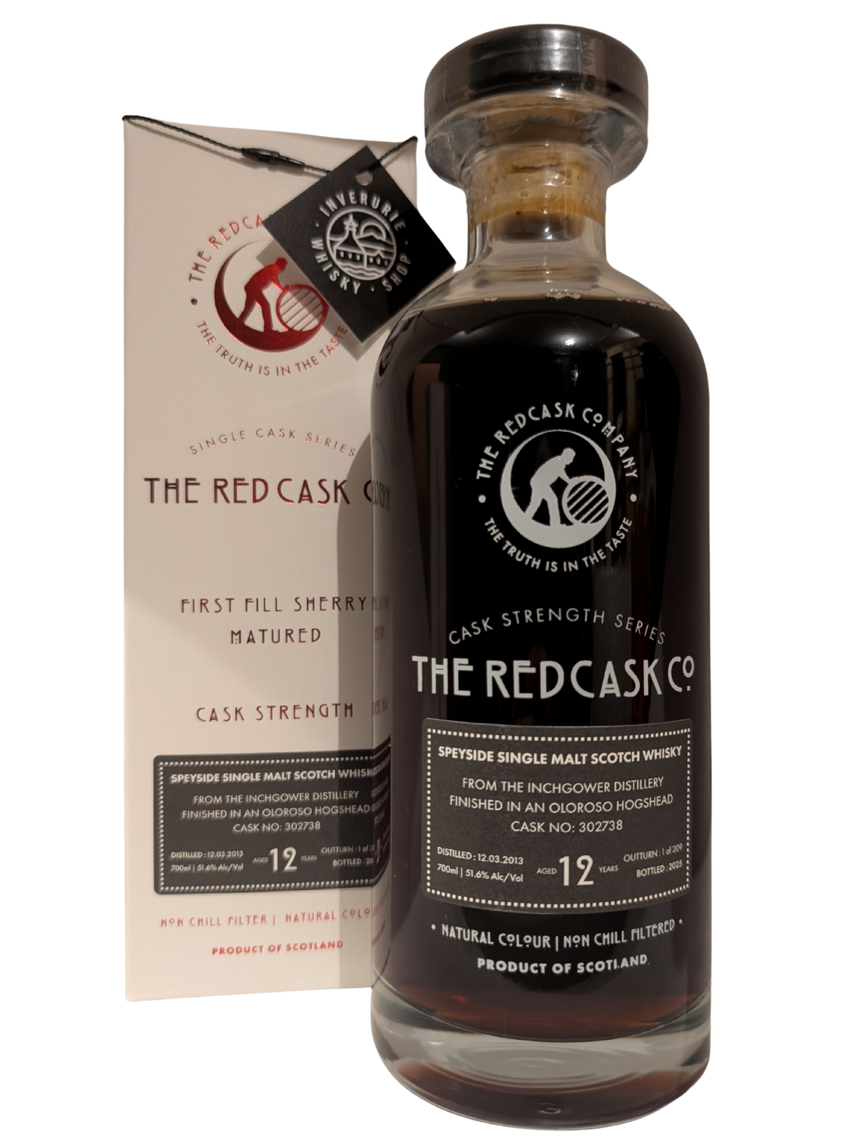 Red Cask Co. Inchgower 12 Year Old First Fill Oloroso 70cl — Inverurie ...