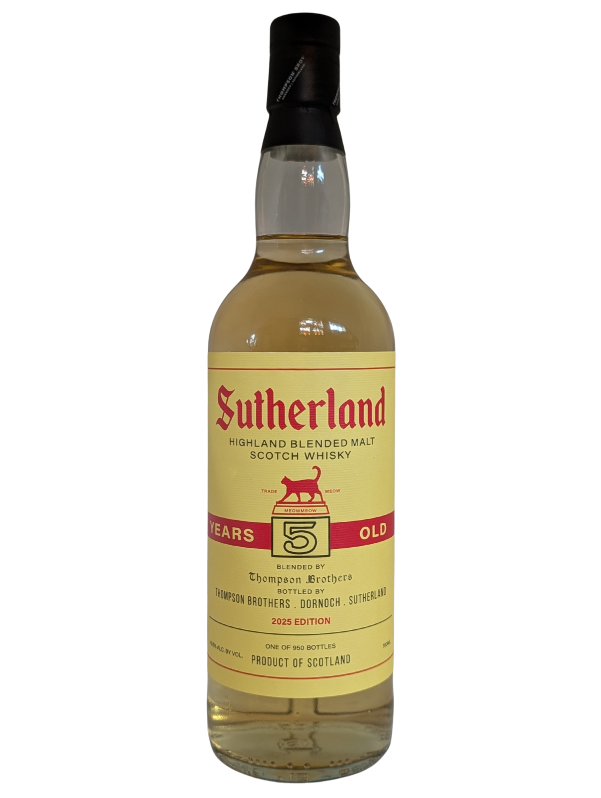 Thompson Brothers Sutherland Blended Malt 5 Year Old 70cl — Inverurie ...