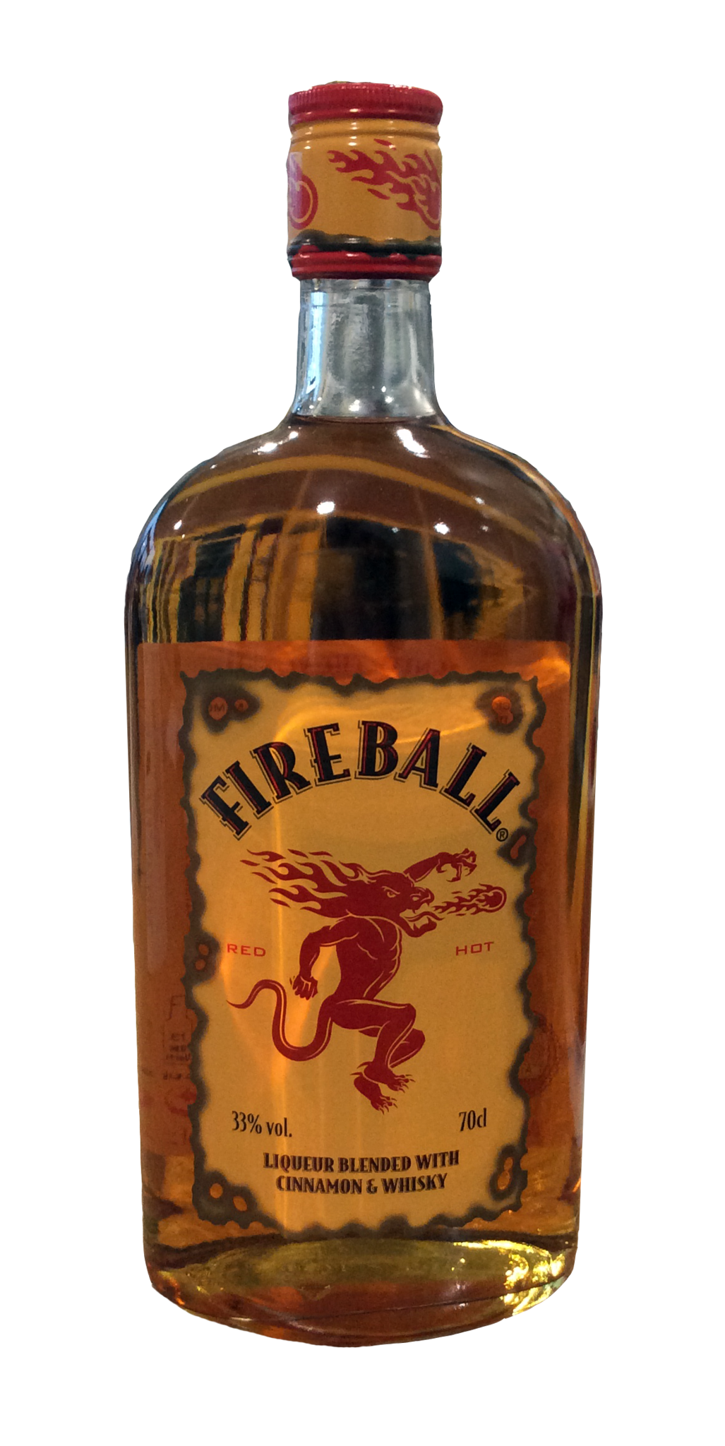 Fireball Cinnamon Whiskey Liqueur 70cl — Inverurie Whisky Shop